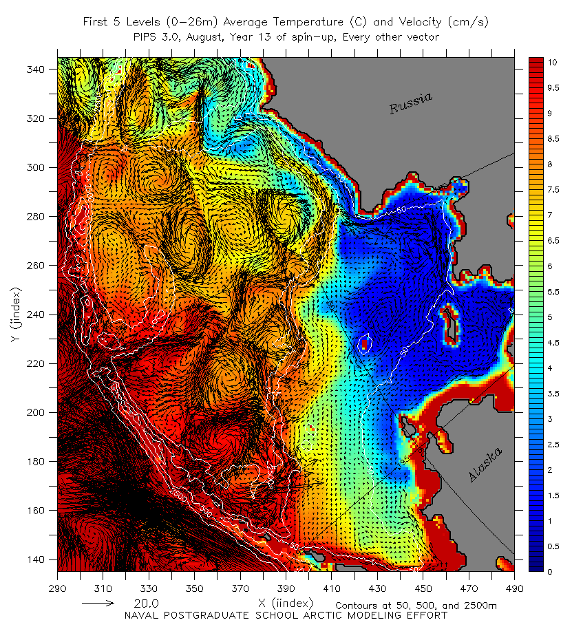 Bering Sea SST and Surface Velocity