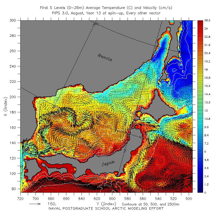 Sea of Japan SST and Surface Velocity